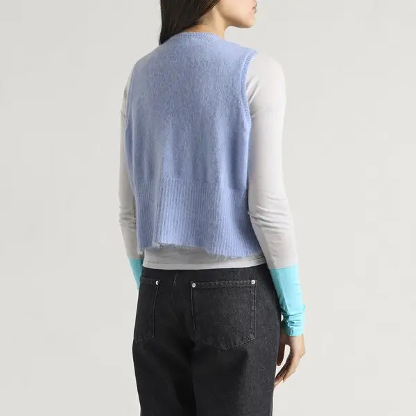 BEAMS China Button Knit Vest