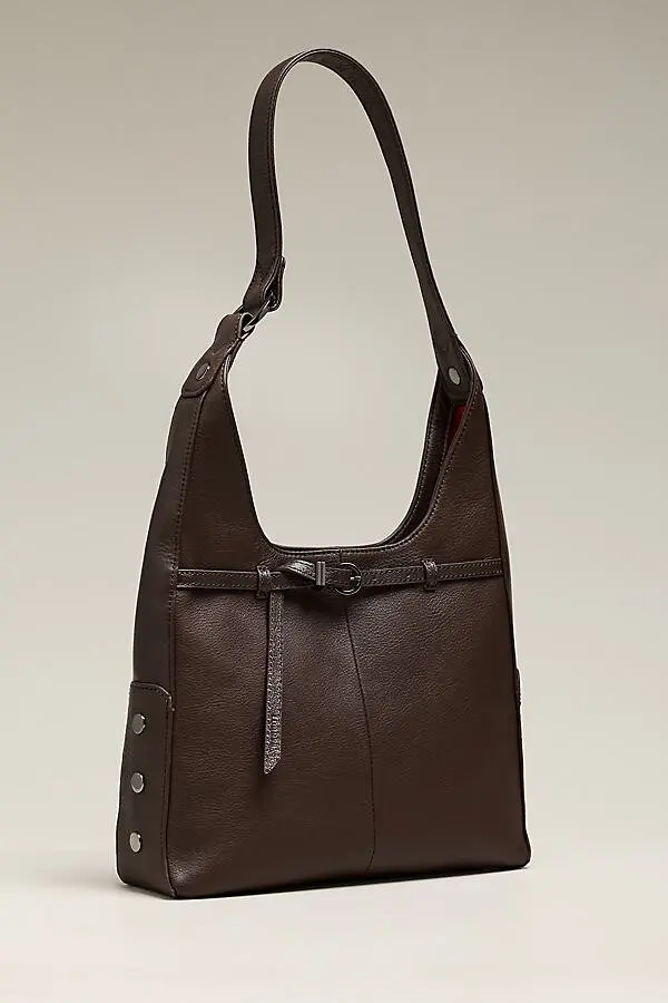 HAMMITT Tim Belted Leather Hobo Bag - Chocolate