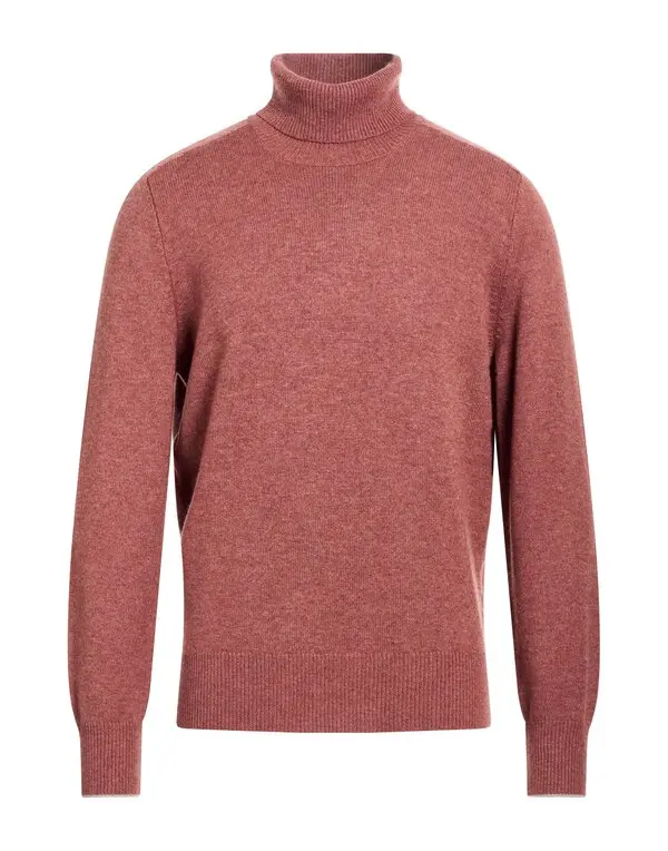 Brunello Cucinelli Turtleneck Rust Size Cashmere - Red
