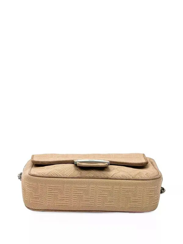 Fendi Midi Baguette Ff Canvas Cross Body Bag