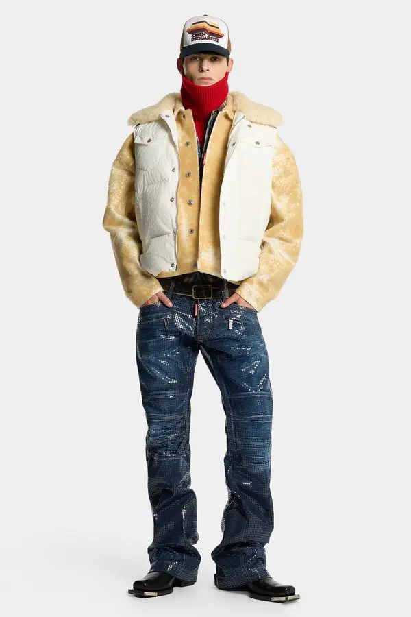 Dsquared2 Dark Iced Paillettes Ski Jeans