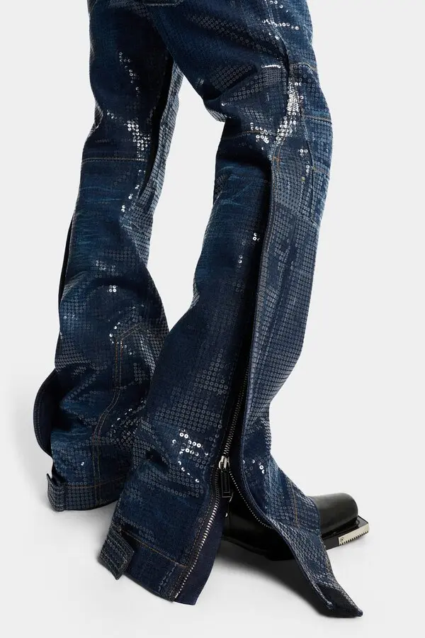 Dsquared2 Dark Iced Paillettes Ski Jeans