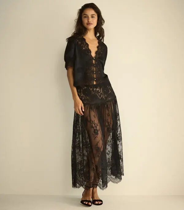 DÔEN Idella Silk Satin Top