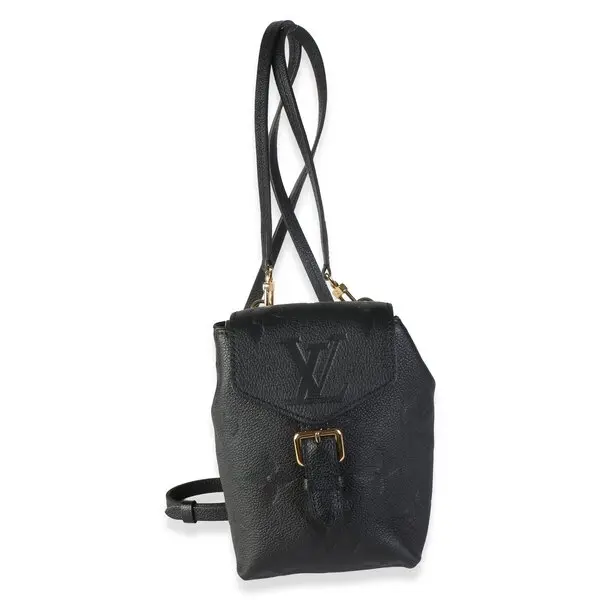 LOUIS VUITTON Giant Monogram Empreinte Tiny Backpack - Black