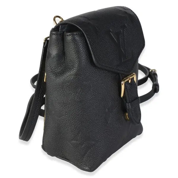 LOUIS VUITTON Giant Monogram Empreinte Tiny Backpack - Black