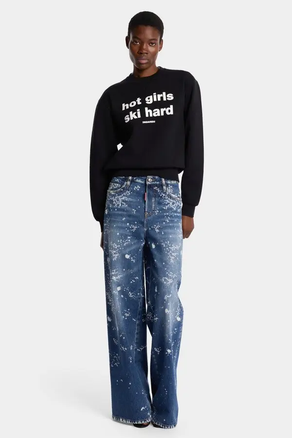 Dsquared2 Medium Snowflakes Baggy Jeans