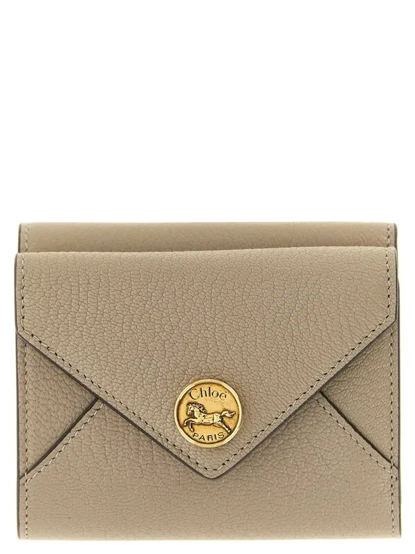 Chloé Envelope' Small Tri-fold Wallet - Cream