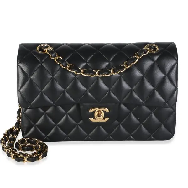 Chanel Quilted Lambskin Classic Double Flap Bag - Black