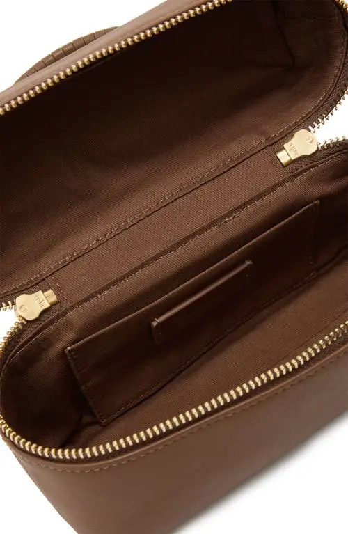 REISS Ines Genuine Calf Hair Crossbody Bag - Tan