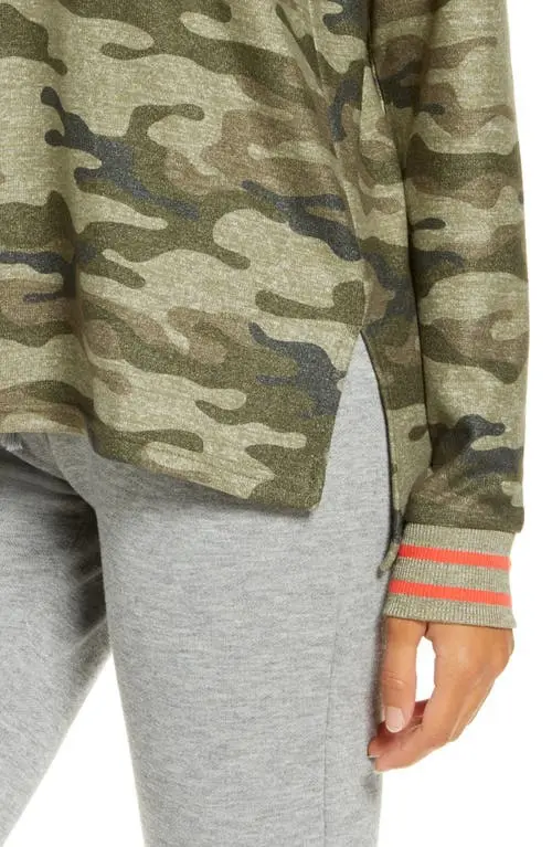 PJ Salvage Camo Raglan Sleeve Lounge Top