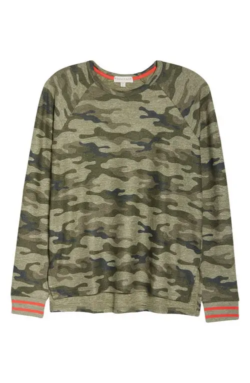 PJ Salvage Camo Raglan Sleeve Lounge Top