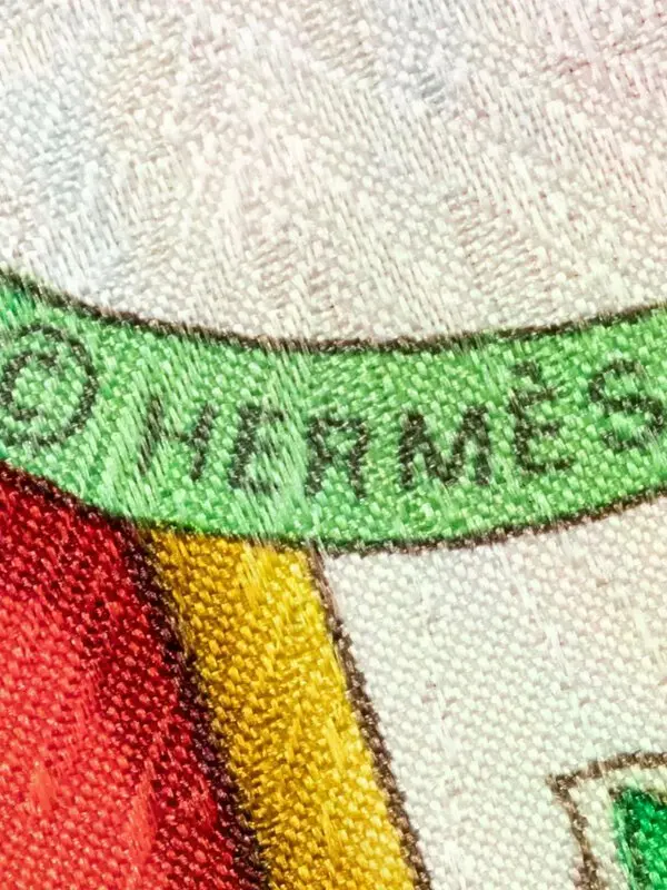 Hermès Luna Carousel-print Scarf