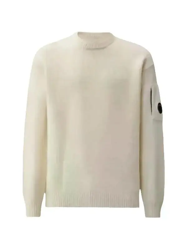 C.P. COMPANY Wool/nylon Stretch Lens Crew-neck Sweater