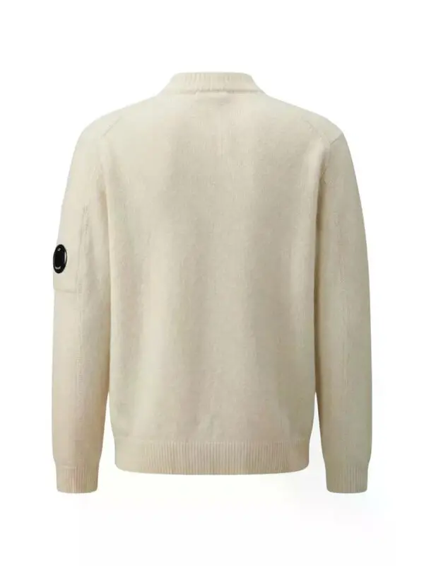 C.P. COMPANY Wool/nylon Stretch Lens Crew-neck Sweater
