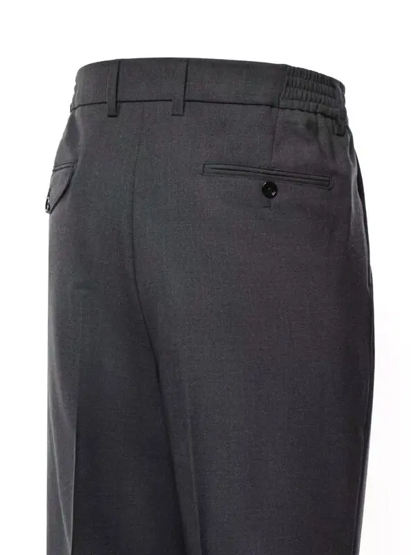 BE ABLE Pleated-waistband Tapered Trousers