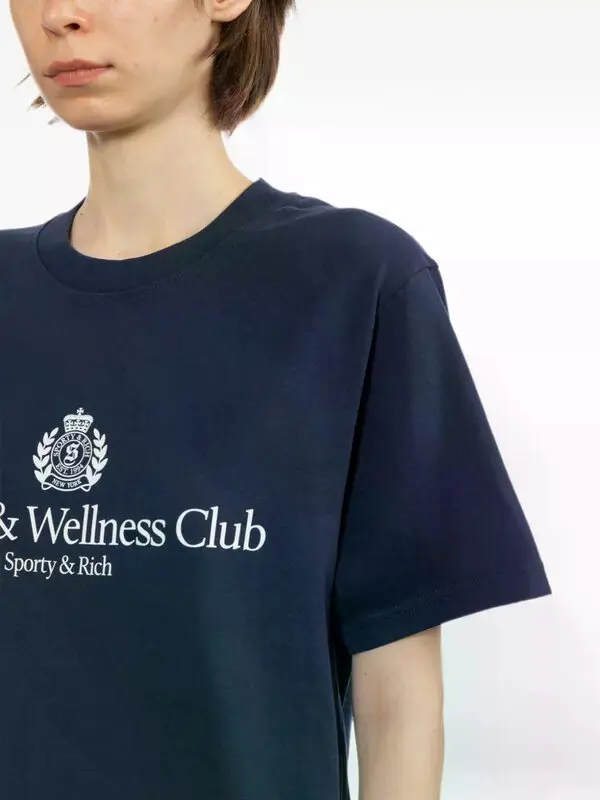 Sporty & Rich Logo-print T-shirt
