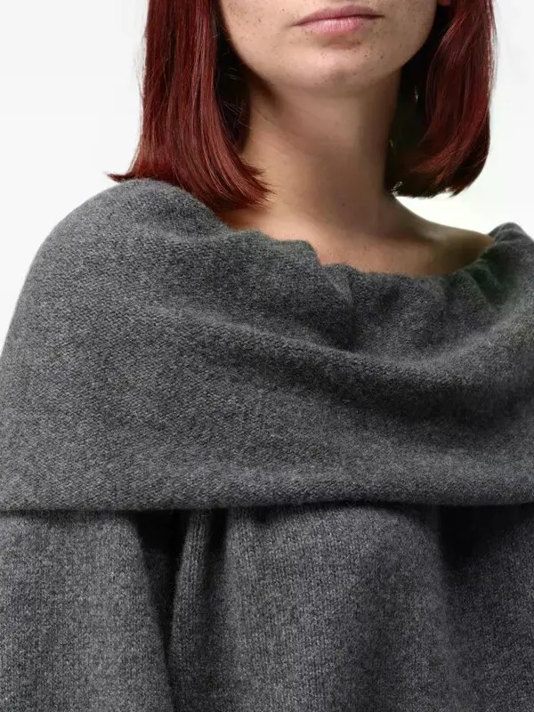 Ter Et Bantine Off-shoulder Ribbed-trim Sweater