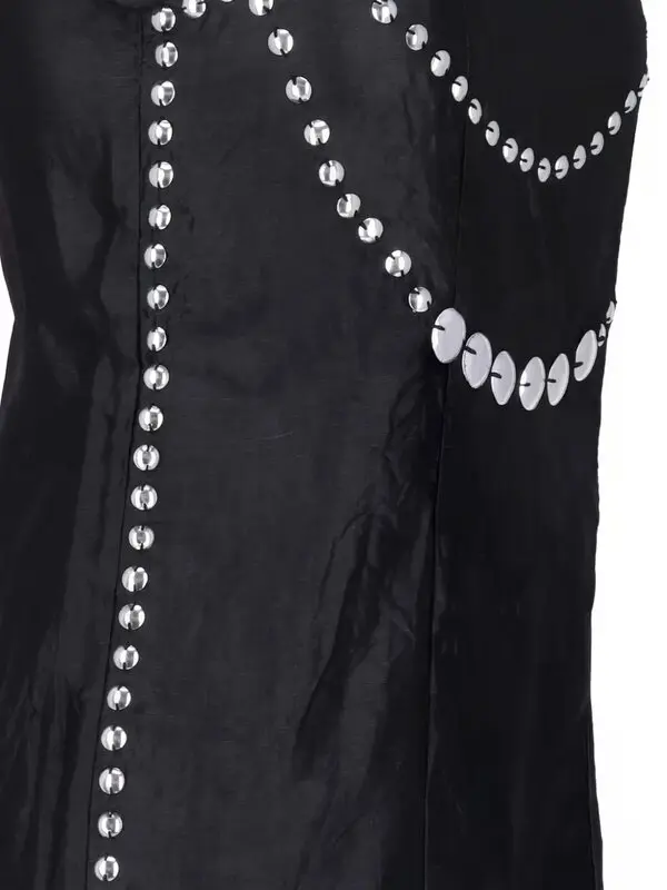 Gimaguas Claude Jewel-embellished Silk Mini Dress - Black