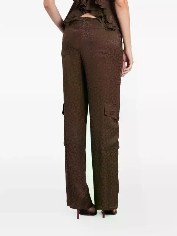 SIEDRES Kimmy Floral-jacquard Cargo Pants
