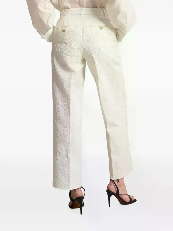 Polo Ralph Lauren Embroidered Cropped Trousers