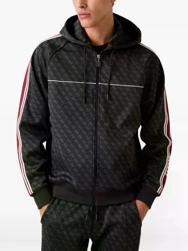 Guess Regular-fit 4g Logo Sweatshirt - Black
