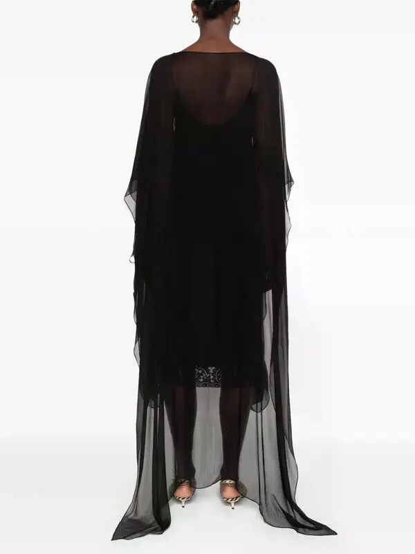 N°21 Sheer Cape-overlay Dress