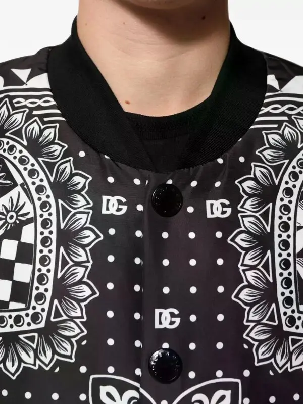 Dolce & Gabbana Bandana-print Bomber Jacket