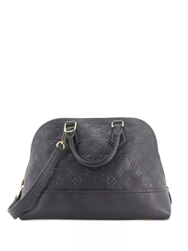 LOUIS VUITTON Neo Alma Handbag Monogram Empreinte Leather Pm Shoulder Bag - Black