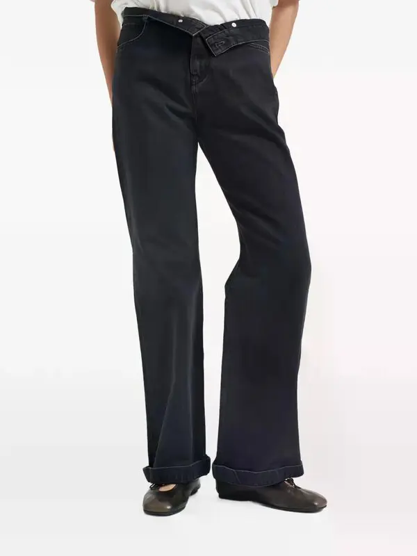 Pinko Roll-waistband Wide-leg Jeans