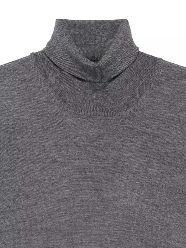 FILERIA Roll-neck Knitted Sweater - Grey