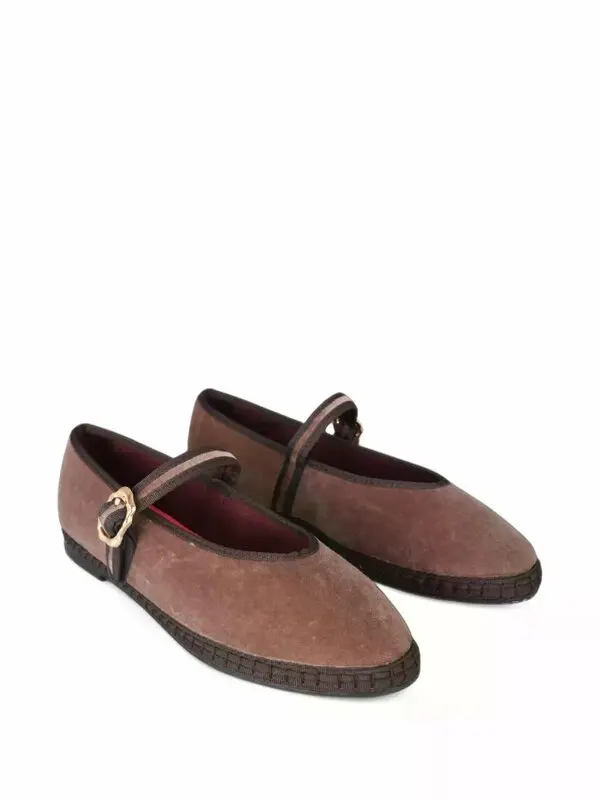 FLABELUS Pierre Velvet Ballet Flats
