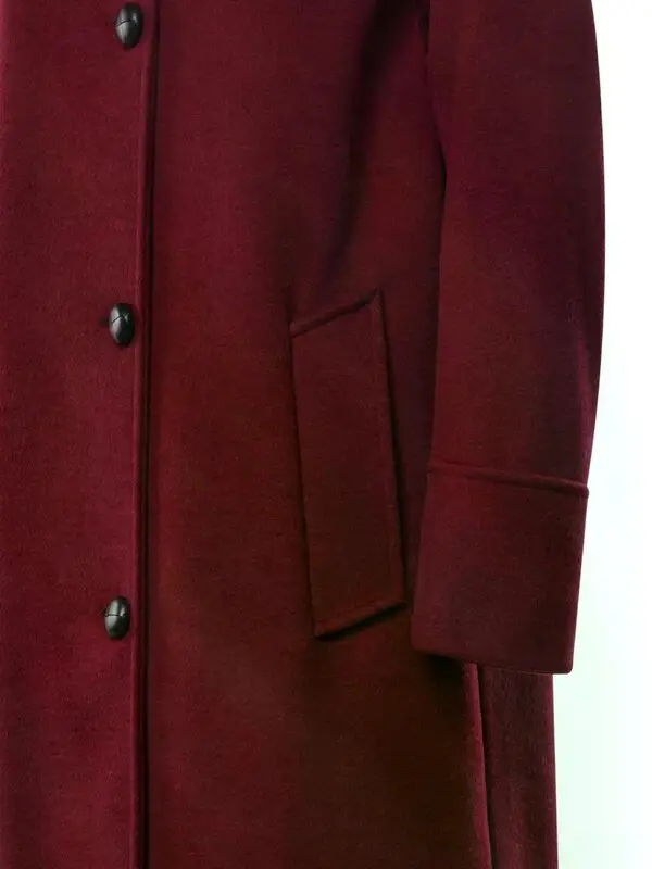ALISHEVA Single-breasted Wool Coat