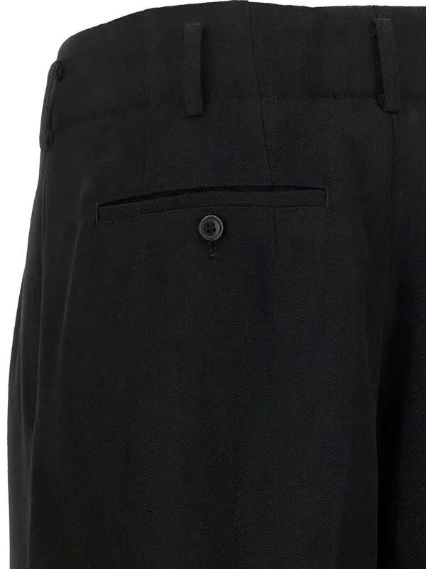 Comme Des Garçons Cropped Wide-leg Trousers