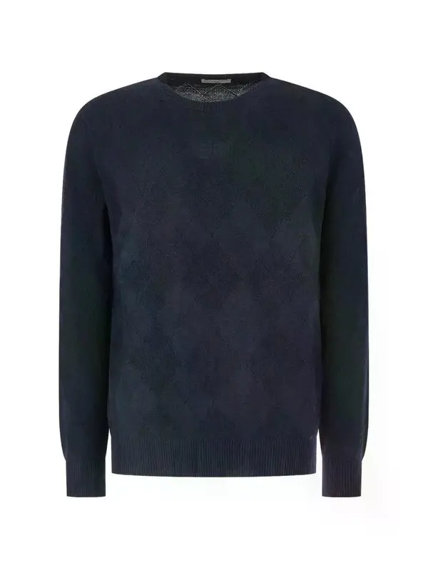 BALLANTYNE Argyle-knit Wool Sweater