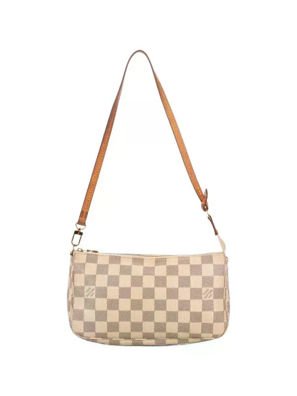 LOUIS VUITTON Pochette Accessoires Damier Azur Clutch Bag - Neutrals
