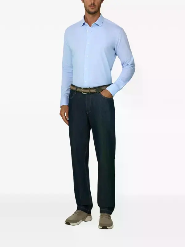 Boggi Milano Polo Shirt Mouliné Cotton Regular-fit
