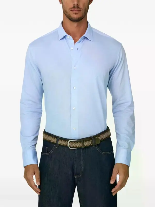 Boggi Milano Polo Shirt Mouliné Cotton Regular-fit