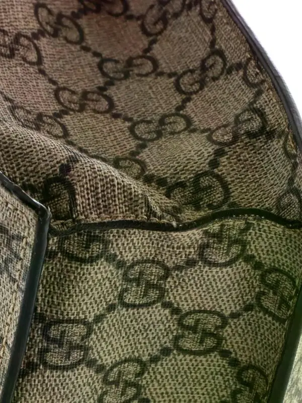 Gucci Courrier Convertible Soft Open Gg Coated Canvas With Applique North South Tote Bag - Brown