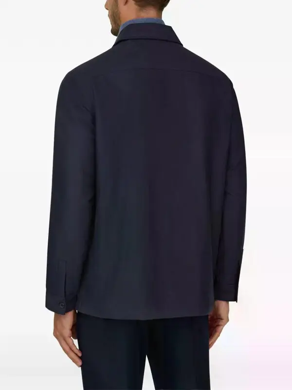 Boggi Milano Overshirt Padded In Cotton Tencel
