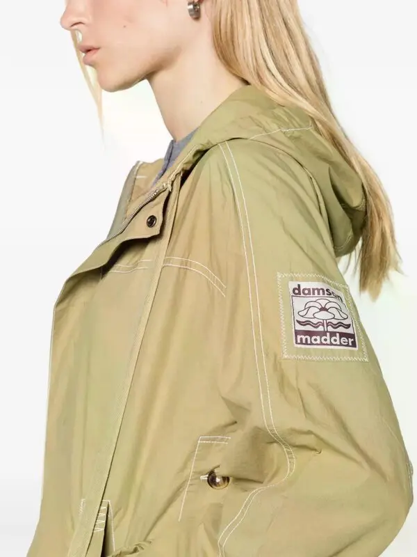 DAMSON MADDER Blake Hooded Jacket Sage