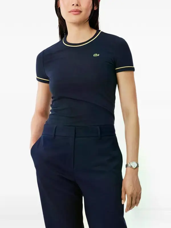 Lacoste Contrast-trim Jersey T-shirt