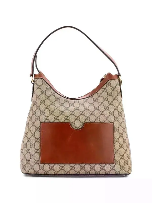 Gucci Linea A Gg Coated Canvas Hobo Bag