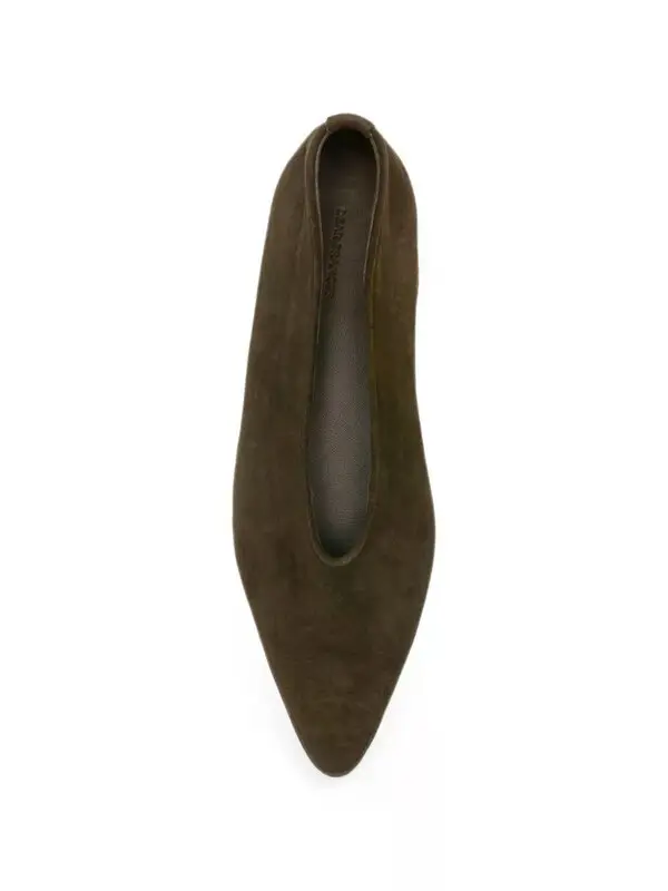 Dear Frances Pointed-toe Suede Loafers