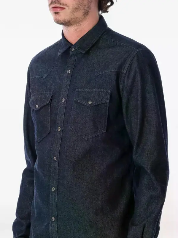 XACUS Flap-chest-pockets Denim Shirt