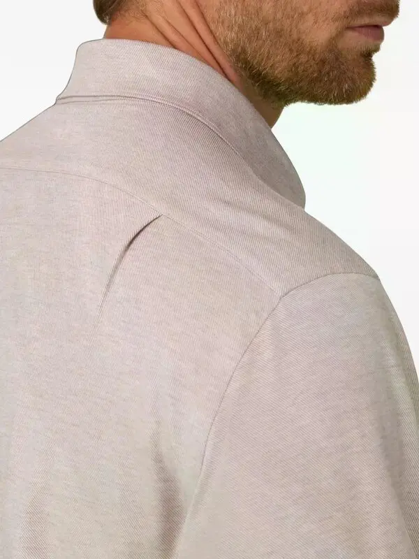 Boggi Milano Polo Shirt In Cotton Wool Twill Blend Regular Fit