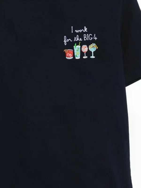 MC2 SAINT BARTH Embroidered Logo-patch T-shirt