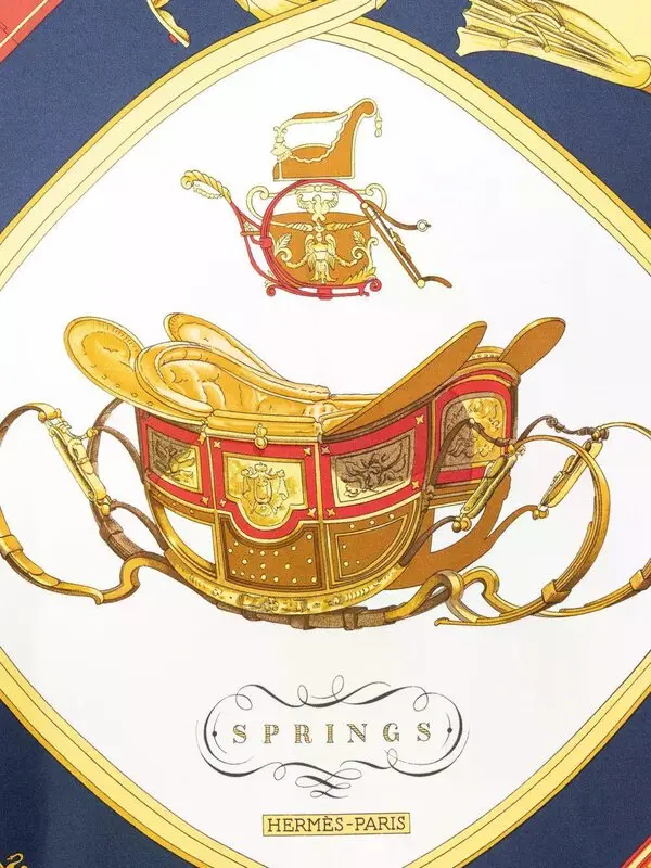 Hermès Springs Silk Scarf