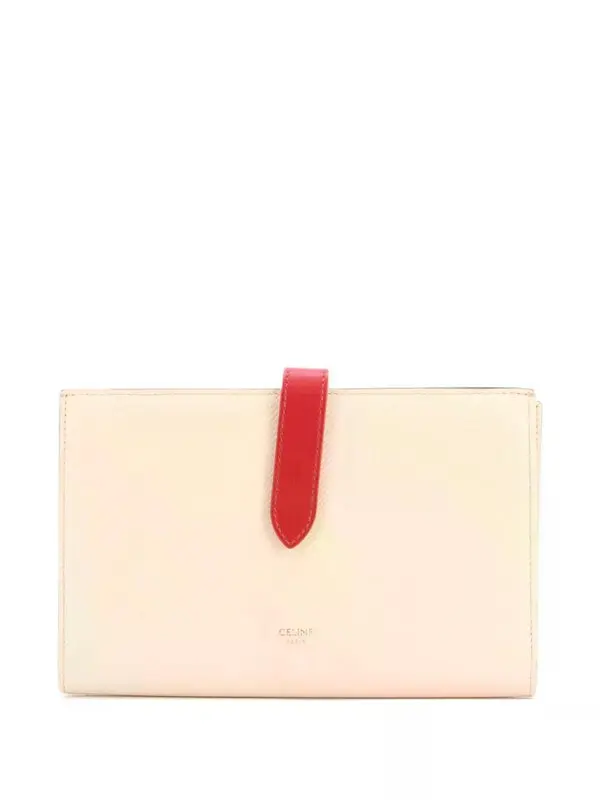 Celine Multifunction Strap Wallet Leather Large Small Wallets - Neutrals