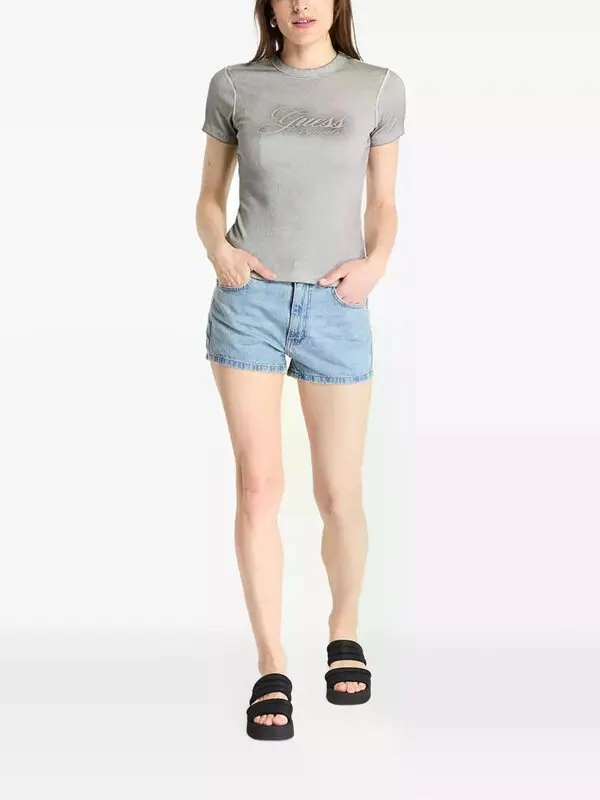 Guess Originals Ribbed T-shirt - Grey
