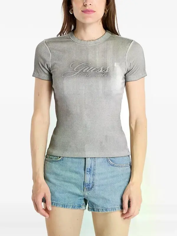 Guess Originals Ribbed T-shirt - Grey